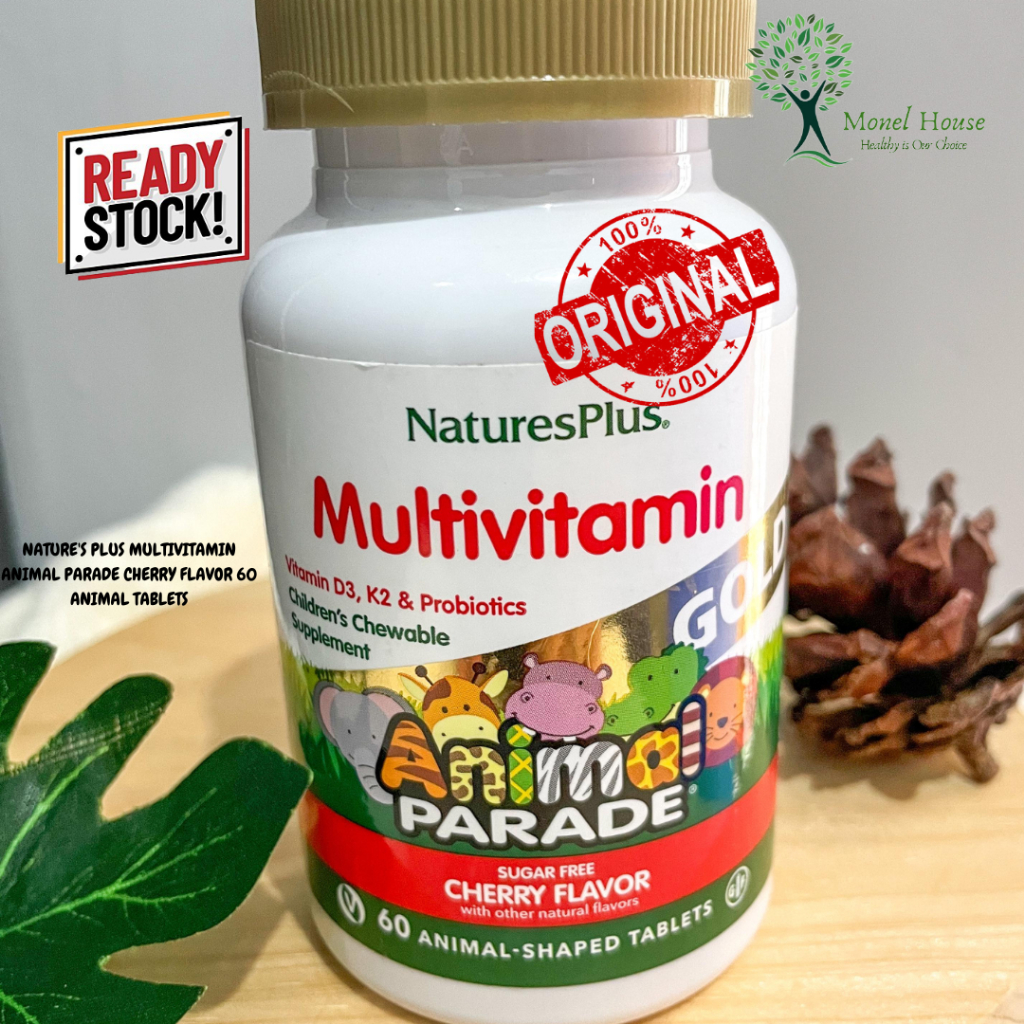 Jual [READY STOCK] NATURE'S PLUS MULTIVITAMIN ANIMAL PARADE CHERRY DAN ...
