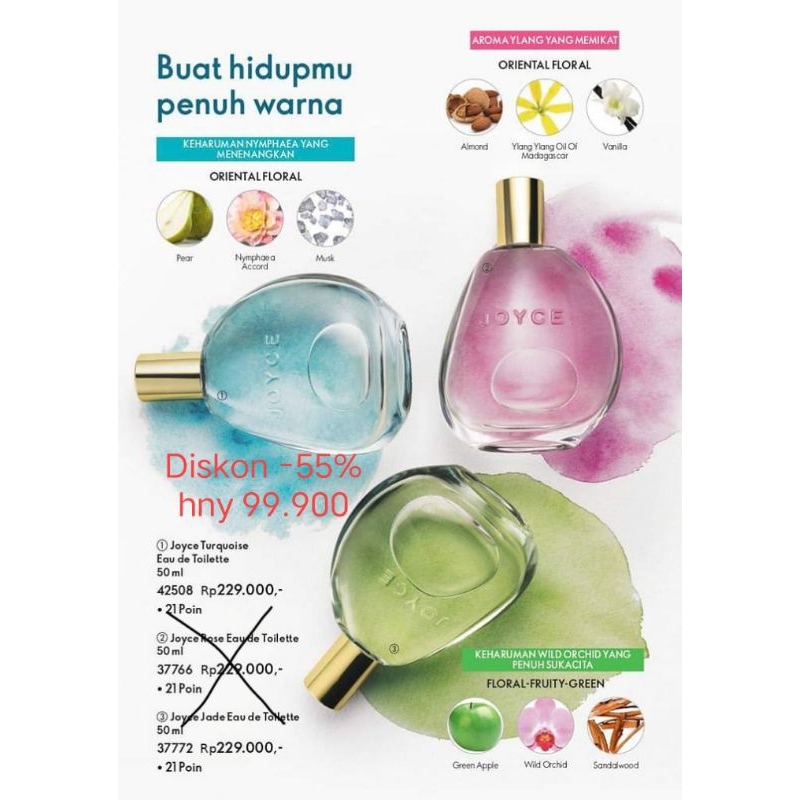 Jual parfum joyce rose n Jade Oriflame | Shopee Indonesia