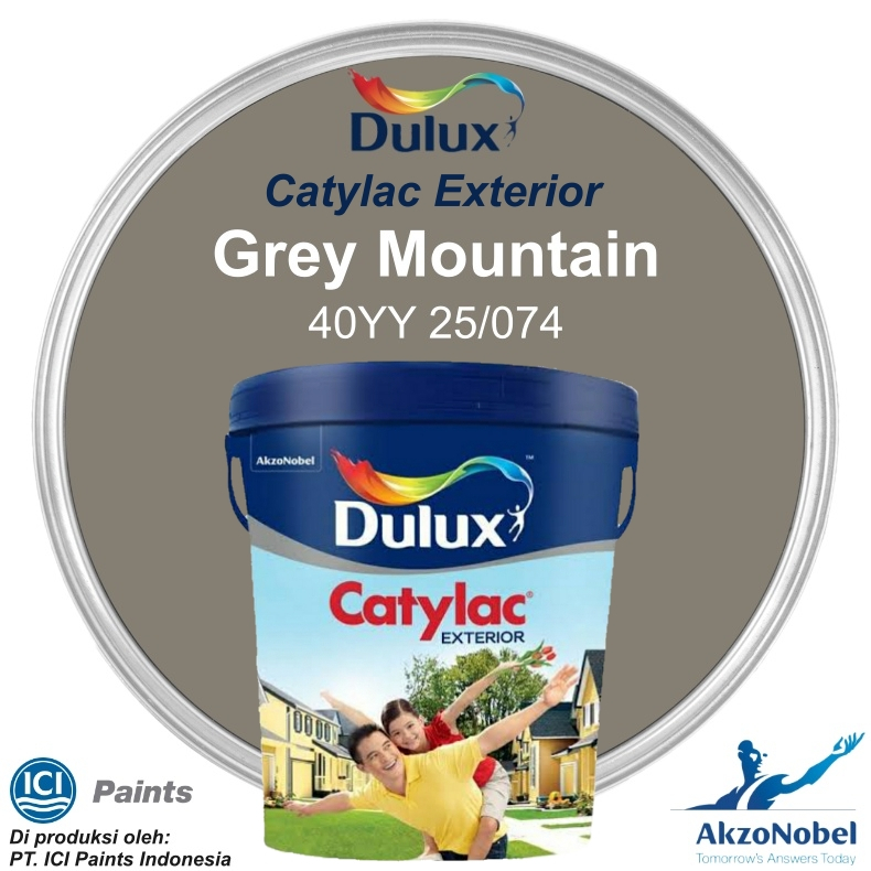 Jual CAT DULUX CATYLAC EXTERIOR 5 KG - GREY MOUNTAIN 40YY 25/074 ...