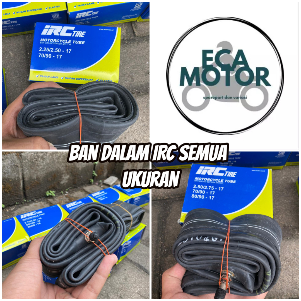 Jual BAN DALAM MOTOR MERK IRC SEMUA UKURAN || BAN DALAM RING 14- RING ...