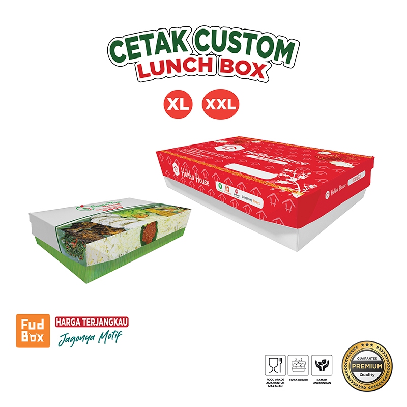 Jual Cetak Custom Paper Lunch Box Size XL dan XXL | Custum Design Kotak ...