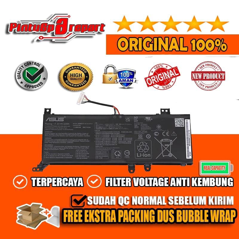 Jual Baterai Battery Original Asus A416 A416E A416EA A416EP A416J A416JA A416JP A416M A416MA ...