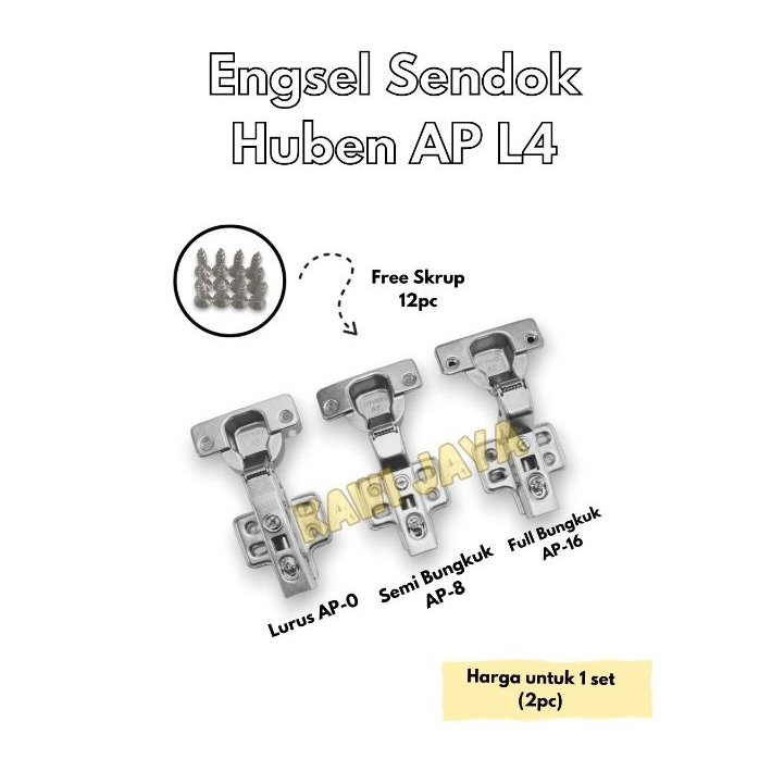 Jual Engsel Sendok Hidrolis Hidrolik Slow Motion Soft Close Closing ...