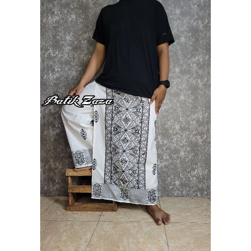 Jual Sarung celana batik motif sarwon putih | Shopee Indonesia