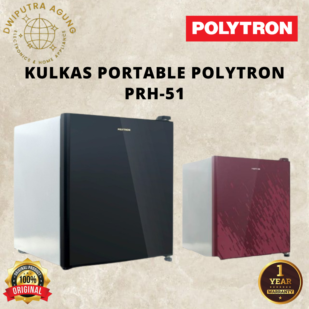 Jual KULKAS MINI PORTABLE 50 LITER POLYTRON PRH51 / PRH-51 / PRH 51 | Shopee Indonesia