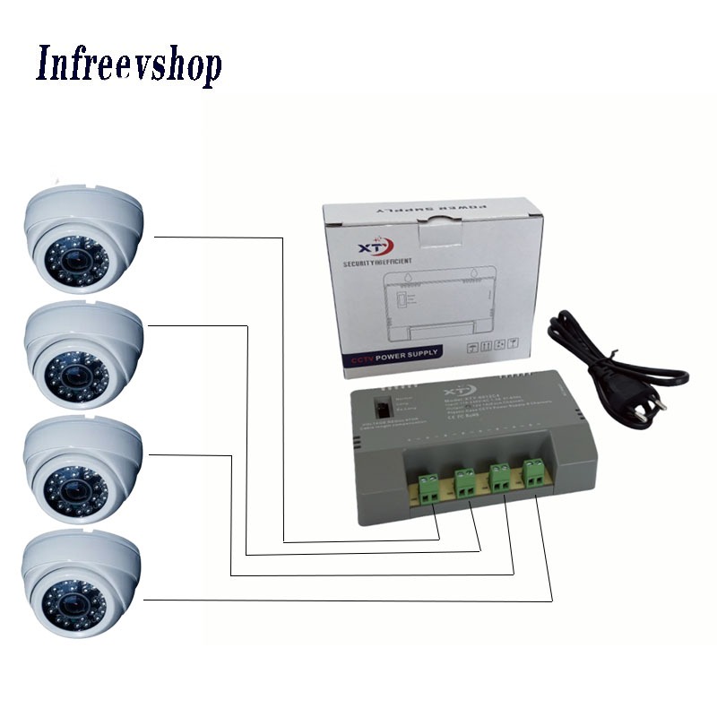 Jual CCTV Power Supply 4 channel XTY switchinguntuk 4 Kamera cctv 12V ...