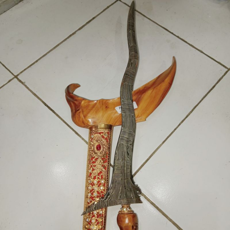 Jual Keris Pandawa Pandowo Luk 5 Dwi pamor Langka Garap Alus | Shopee ...