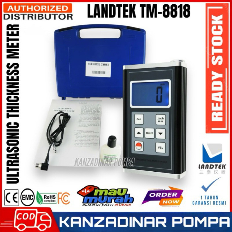 Jual Ultrasonic Thickness Meter TM8818 Landtek Gauge Tester TM-8818 TM ...