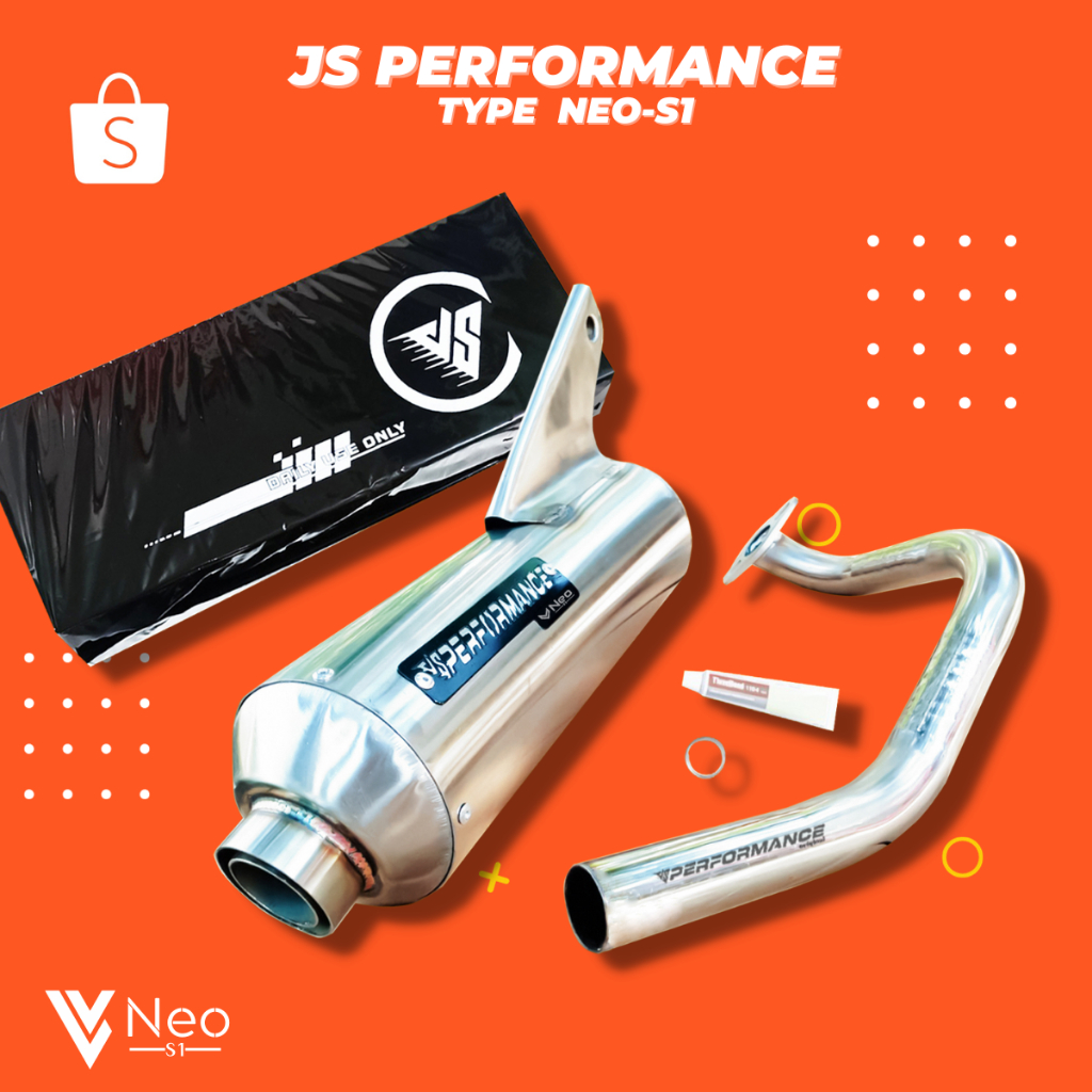 Jual Knalpot Standar Racing merk JS Performance Type Neo S1 Bahan full ...