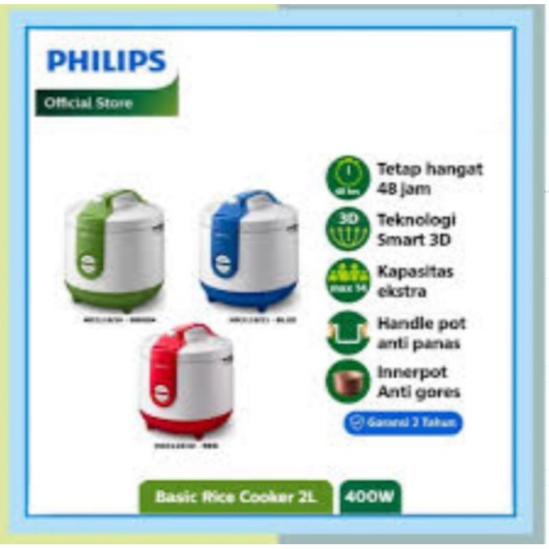 Jual MEGICOM PHILIPS HD3119 ORIGINAL RICE COOKER 2 LITER | Shopee Indonesia