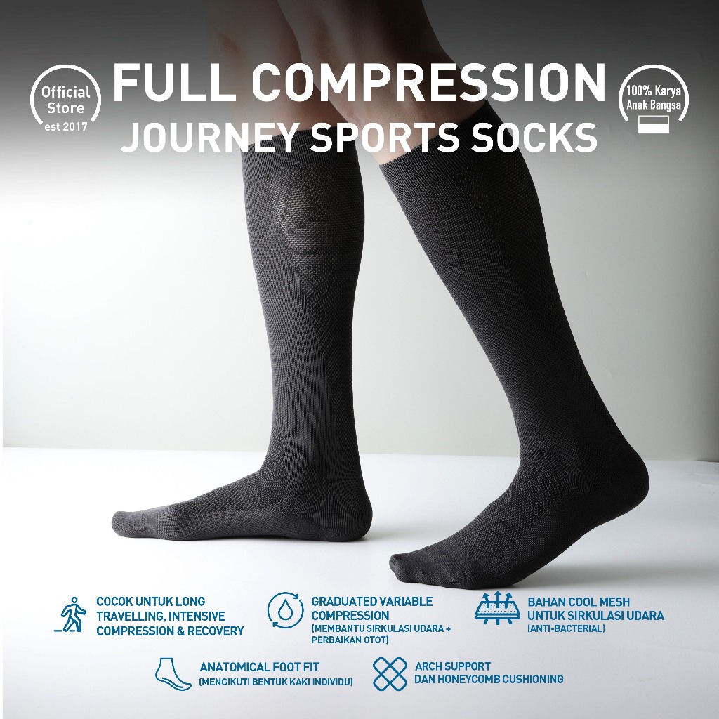Jual Tomo Journey Socks Full Compression/kaos kaki olahraga | Shopee ...