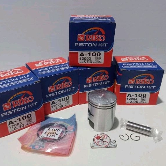 Jual PISTON KIT A100//SEHER SET RING SUZUKI A-100/A 100 GP 100/GP100 SIZE STANDAR /25/50/75/50 ...