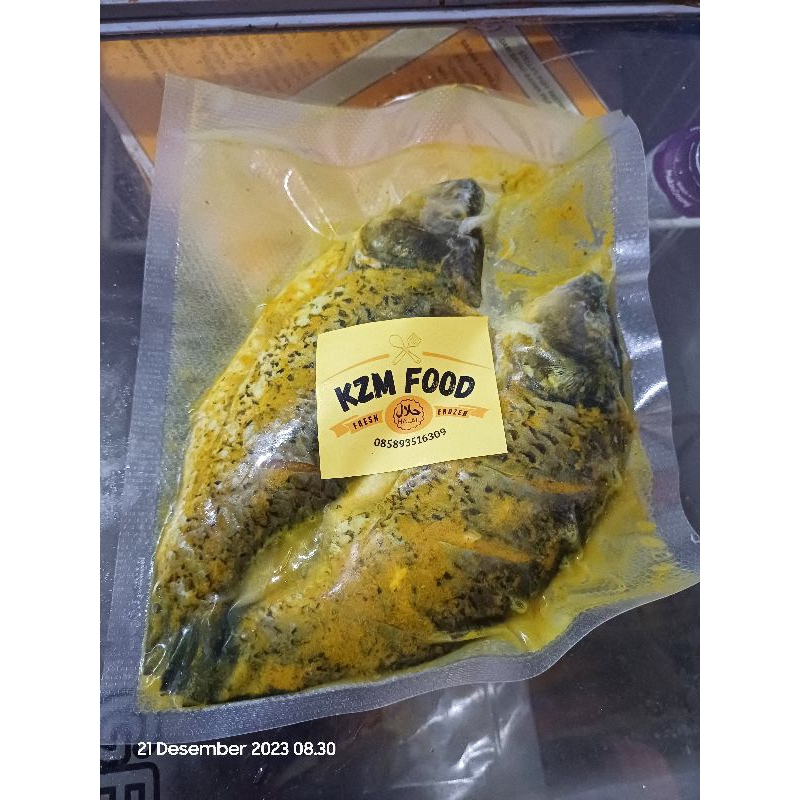 Jual Ikan Mas Segar Bumbu Kuning isi 2 ekor siap Goreng/bakar kemasan ...