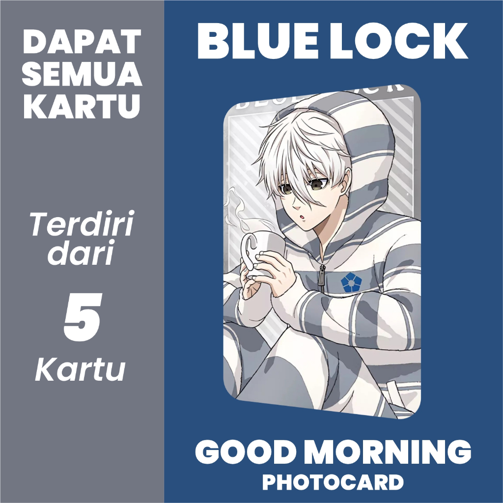 Jual Blue Lock Photocard Good Morning Dapat Semua Kartu | Shopee Indonesia