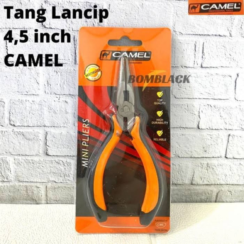 Jual CAMEL Tang Lancip 4,5 inch Tang Mini 4.5 inci inchi Kecil Pendek | Shopee Indonesia