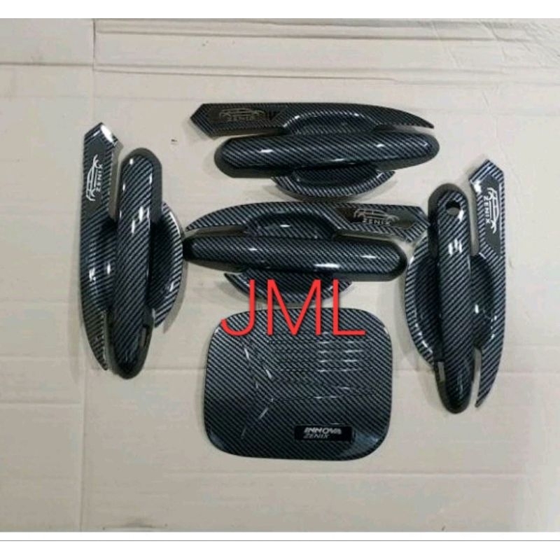 Jual Paket handle+outer+tank cover carbon elegant Innova zenix type G dan V 2022 -2024. | Shopee ...
