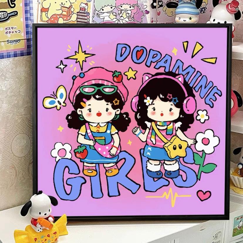 Jual [HARU] Paint by Number Kit Canvas DIY Cartoon Character Ghibli ...