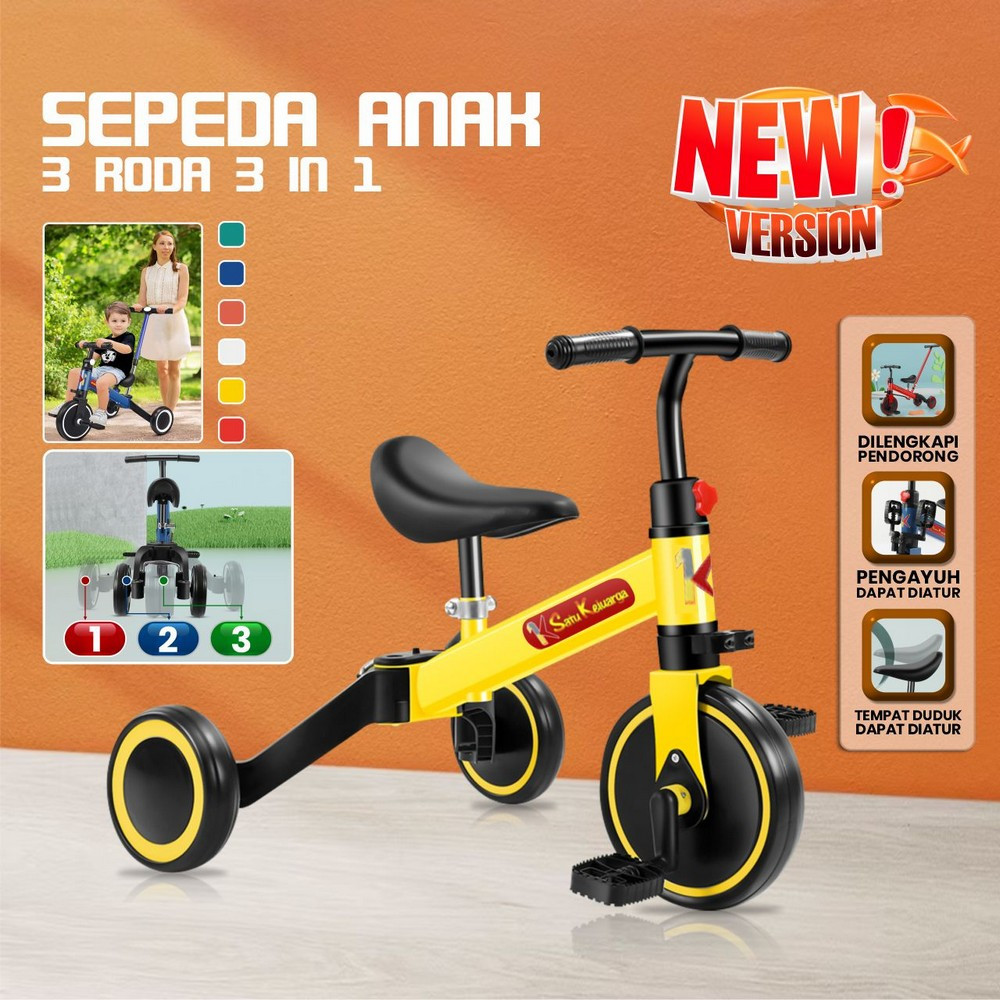 Jual Mainan Sepeda Anak 3 Roda 2in1 Sepeda Keseimbangan Anak Balance ...