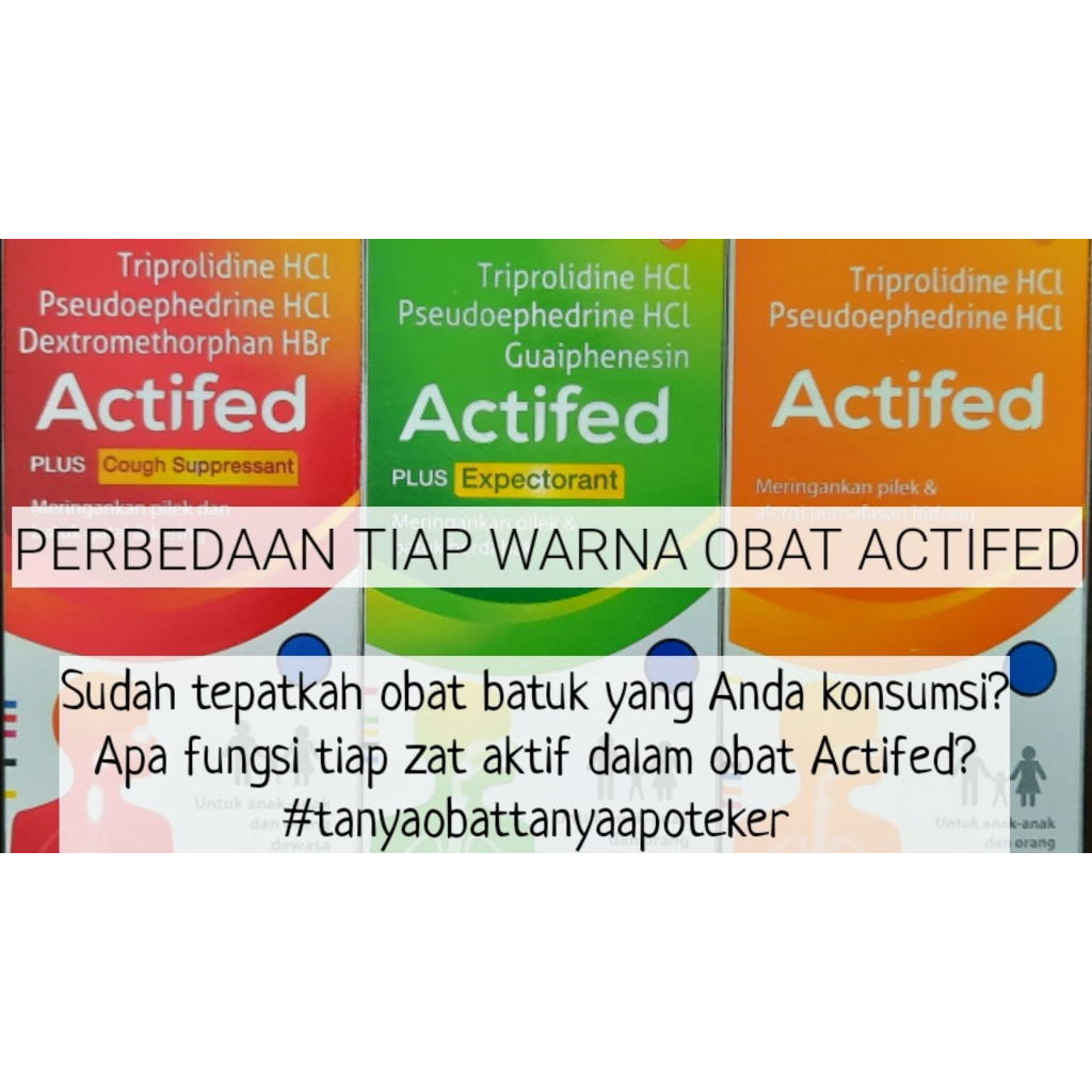 Jual Actifed botol 60 ml AMPUH atasi batuk kering dan dahak serta pilek ...