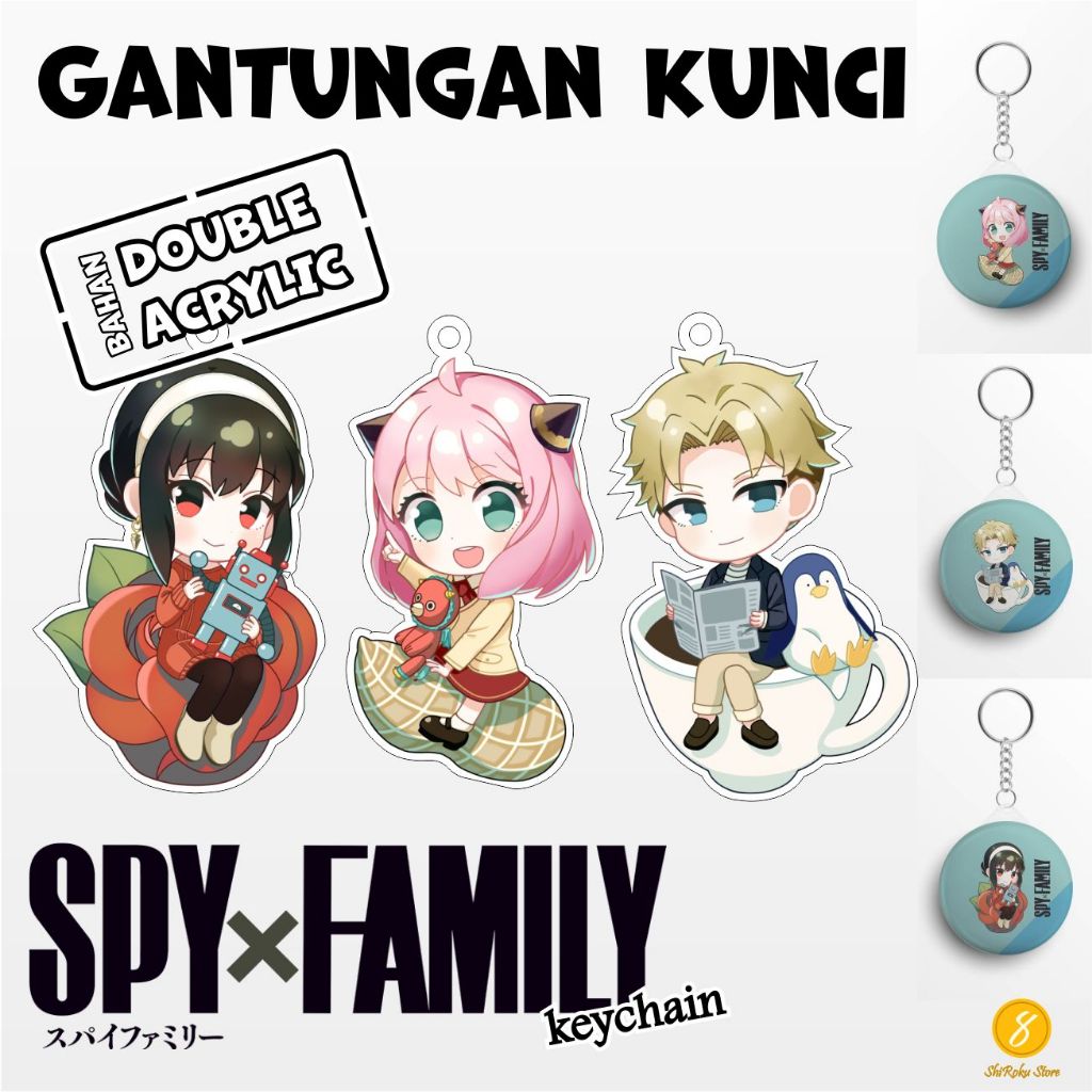Jual Gantungan Kunci Anime Spy x Family Keychain - Ganci Anya, Yor ...