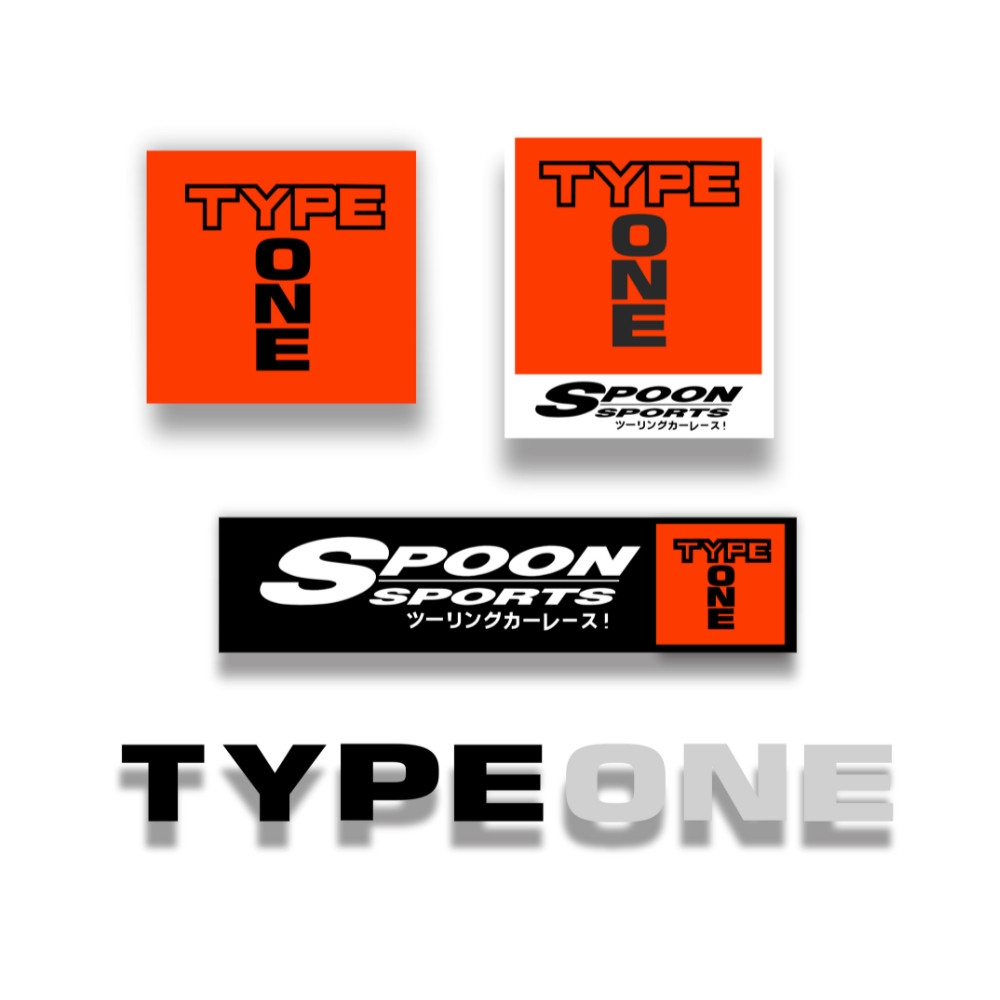 Jual Sticker Type One Spoon Sport JDM Cutting Stiker | Shopee Indonesia
