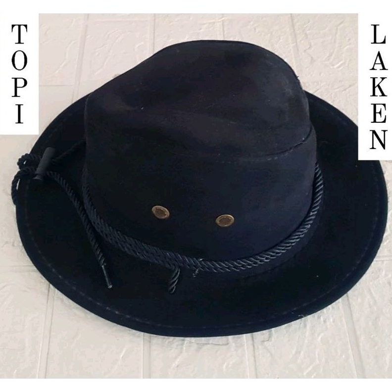 Jual Topi Cowboy Tali Tambang Topi Laken Topi Koboy Produk Terbaru Topi ...