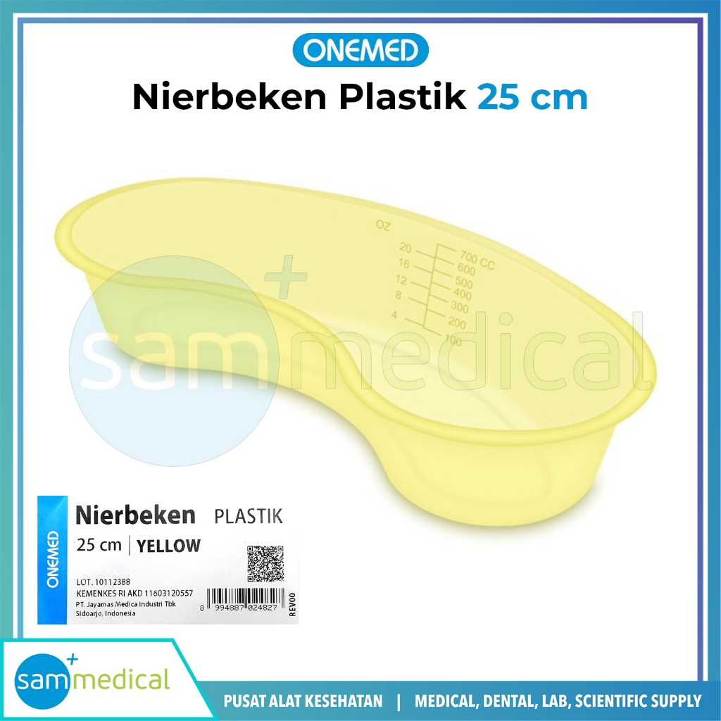 Jual One Med Nierbeken Plastik/Waskom Bengkok 25cm/ alat laboraturium ...