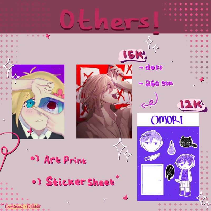 Jual Kaveh & Basil A5 artprint, OMORI stickersheet (genshin impact ...