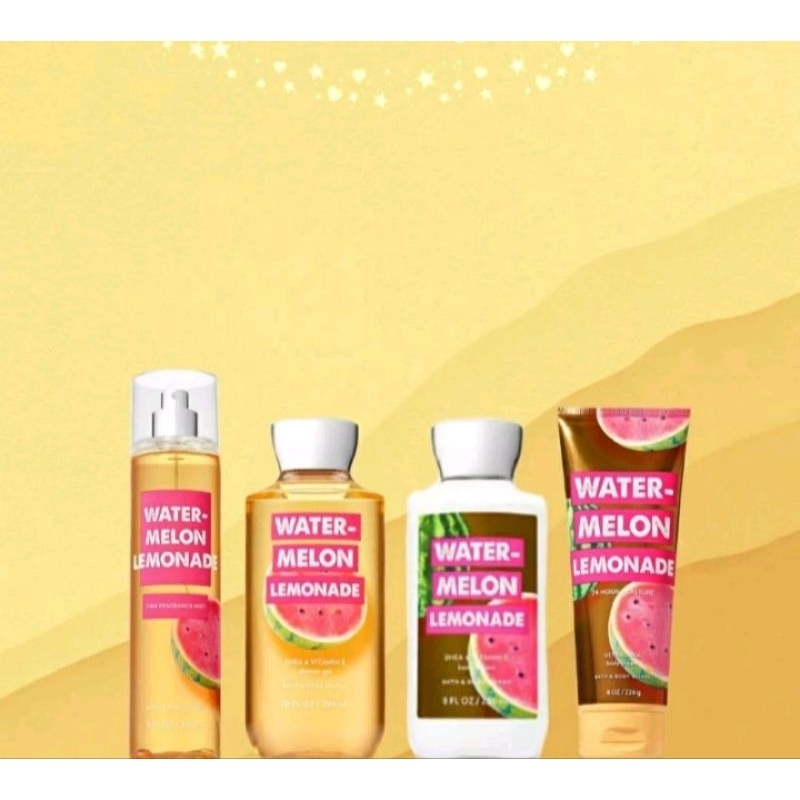 Jual Bath And Body Works Watermelon Lemonade Mist Lotion Body Cream