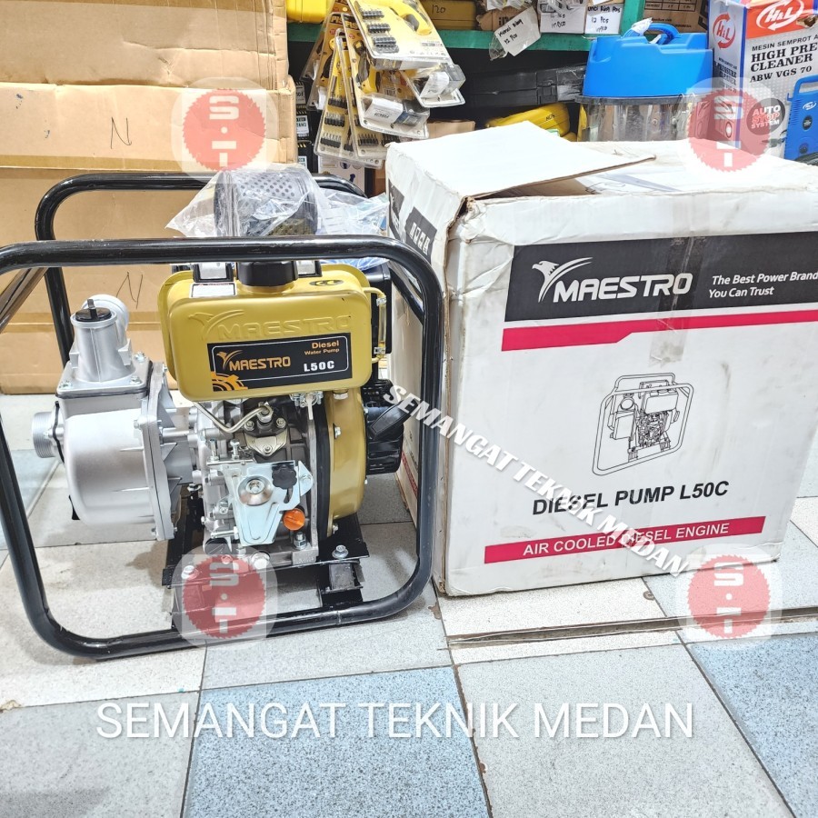 Jual L50C MESIN SOLAR DIESEL POMPA AIR HISAP WATER PUMP 2" 2 INCH ...