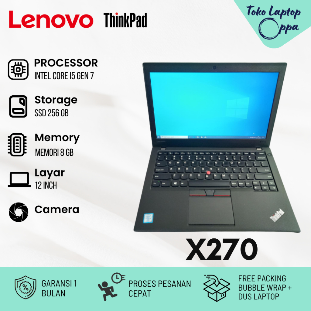 Jual Laptop Lenovo ThinkPad X270 i5 ram 8 gb ssd 256 gb | Shopee Indonesia