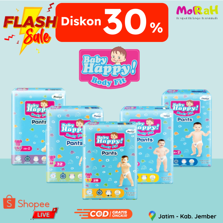 Jual Baby Happy Body Fit Pants S38/M32/L28/XL24 | Shopee Indonesia