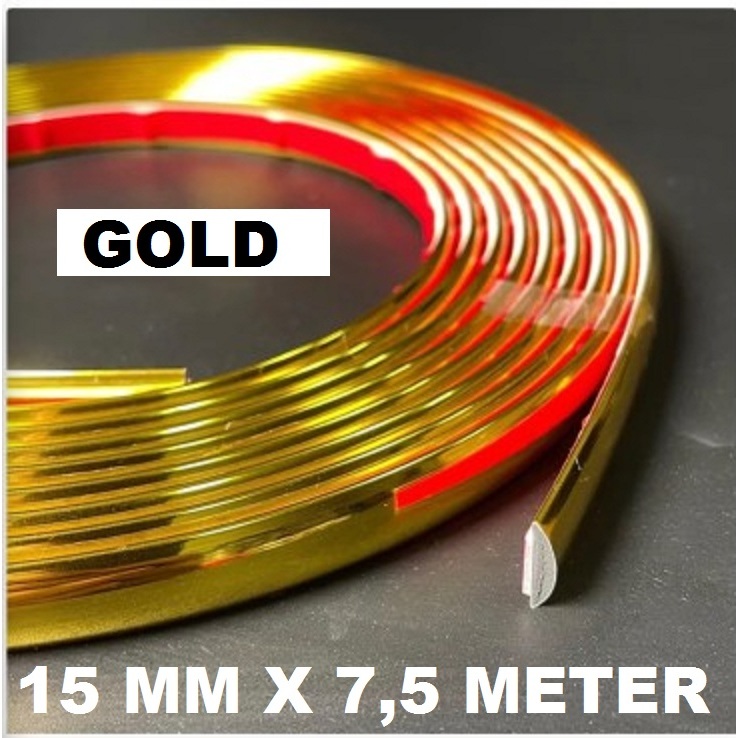 Jual List Emas Wall Moulding Lebar 15 mm x Panjang 15 Meter | Shopee ...