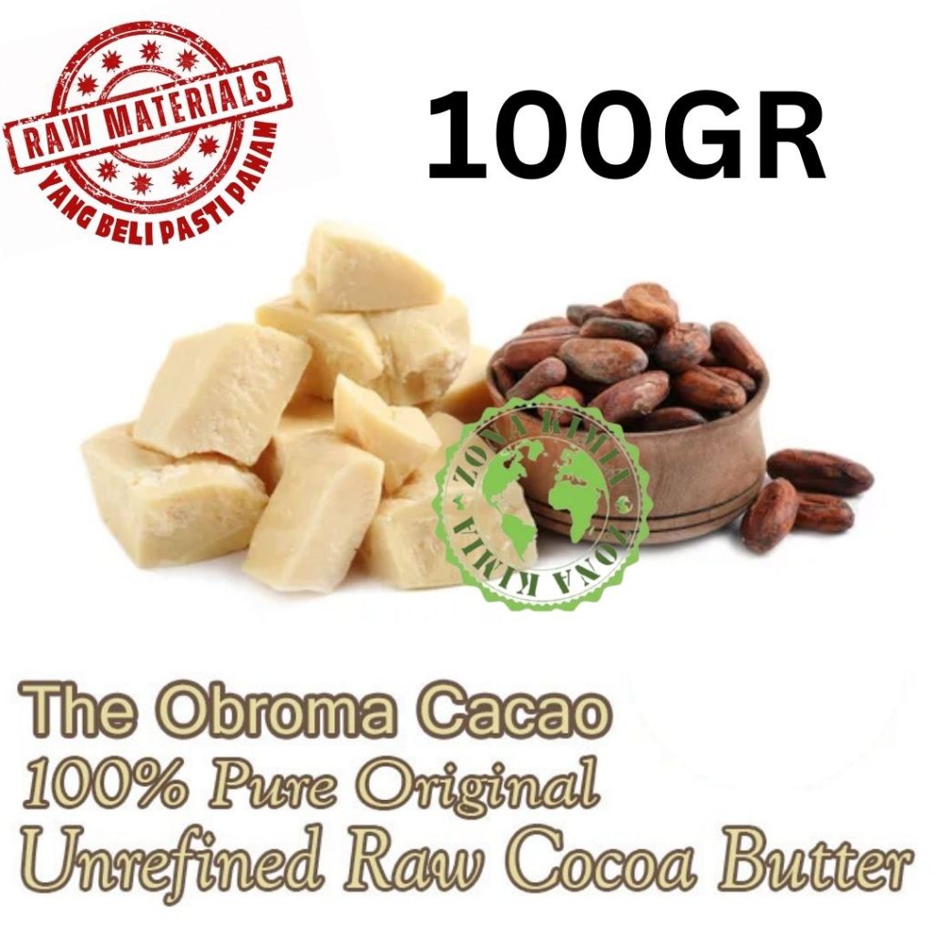 Jual Cocoa Butter Unrefined Lemak Coklat 100gram Raw Cacao Butter ...
