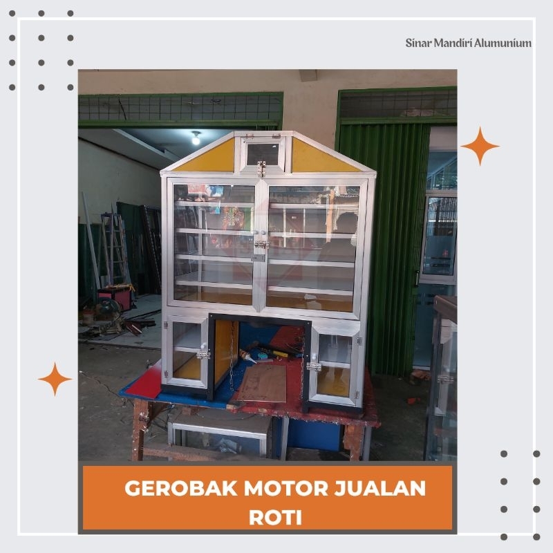 Jual Gerobak Motor Jualan/ Gerobak Jualan Keliling/ Gerobak Jualan Roti ...