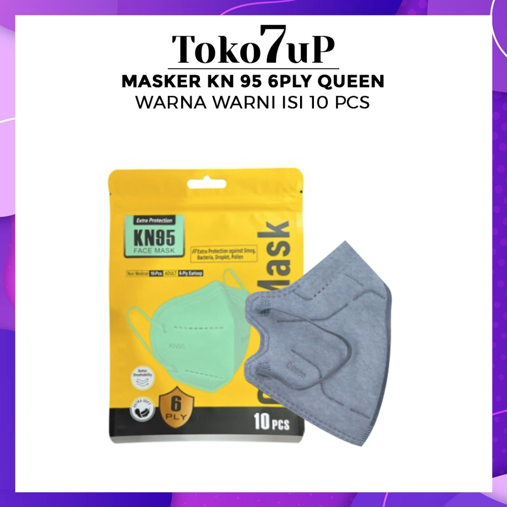 Jual MASKER KN 95 6PLY QUEEN WARNA WARNI ISI 10 PCS | Shopee Indonesia