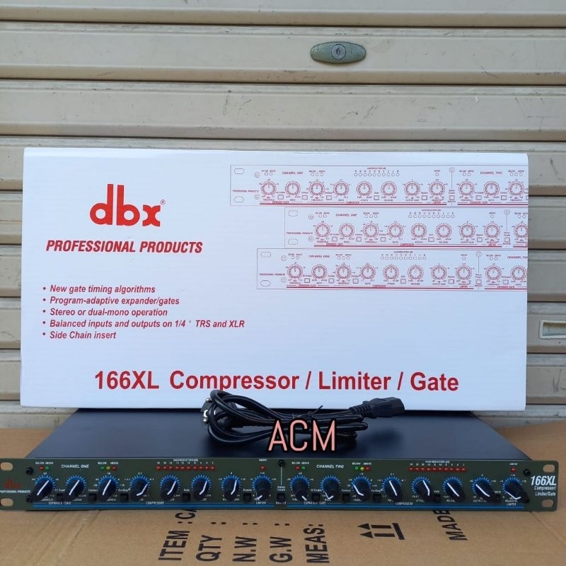 Jual COMPRESSOR DBX 166XL STEREO COMPRESSOR LIMITER 166 XL | Shopee Indonesia