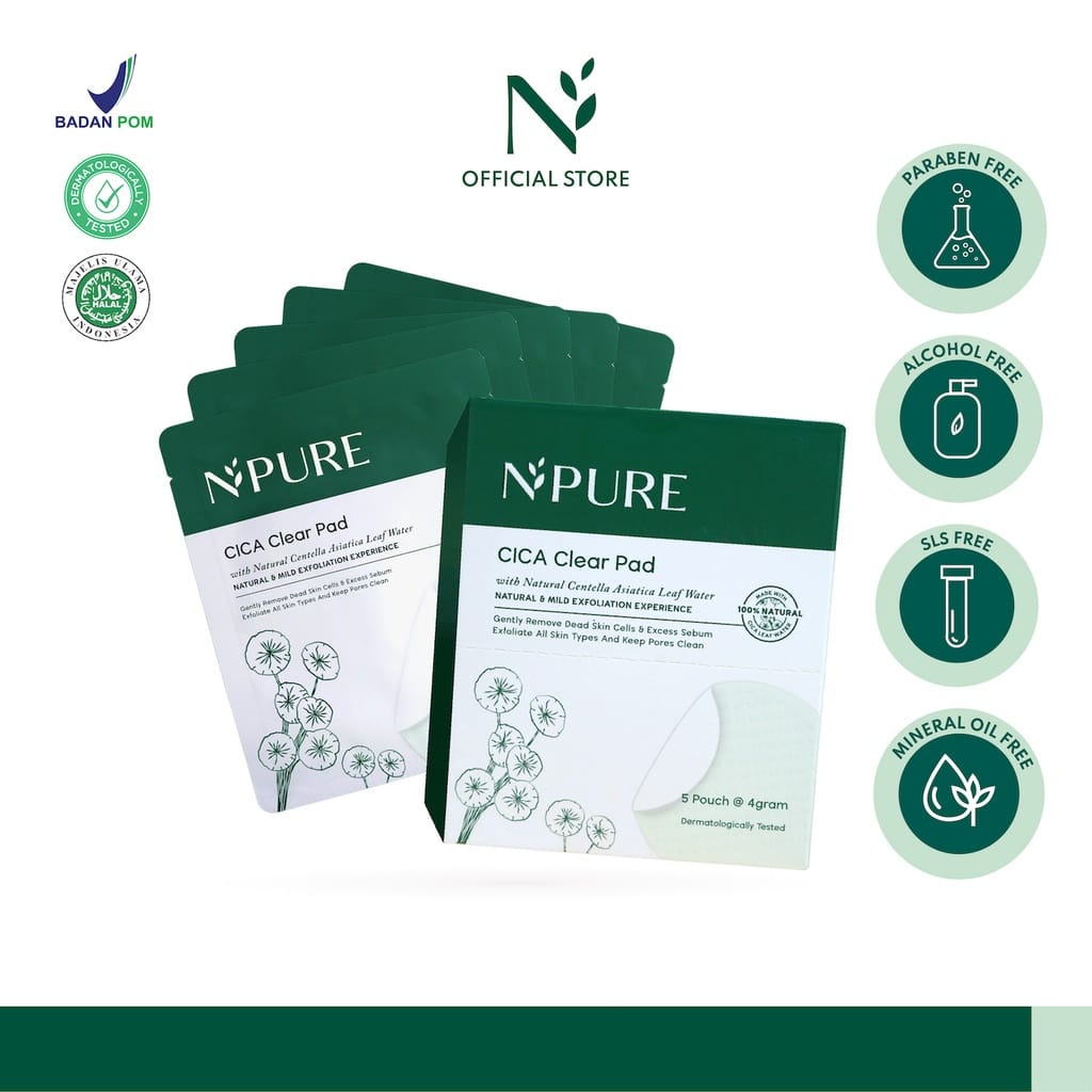 Jual New NPURE CICA CLEAR PAD SACHET ( HARGA PER SACHET) | Shopee Indonesia
