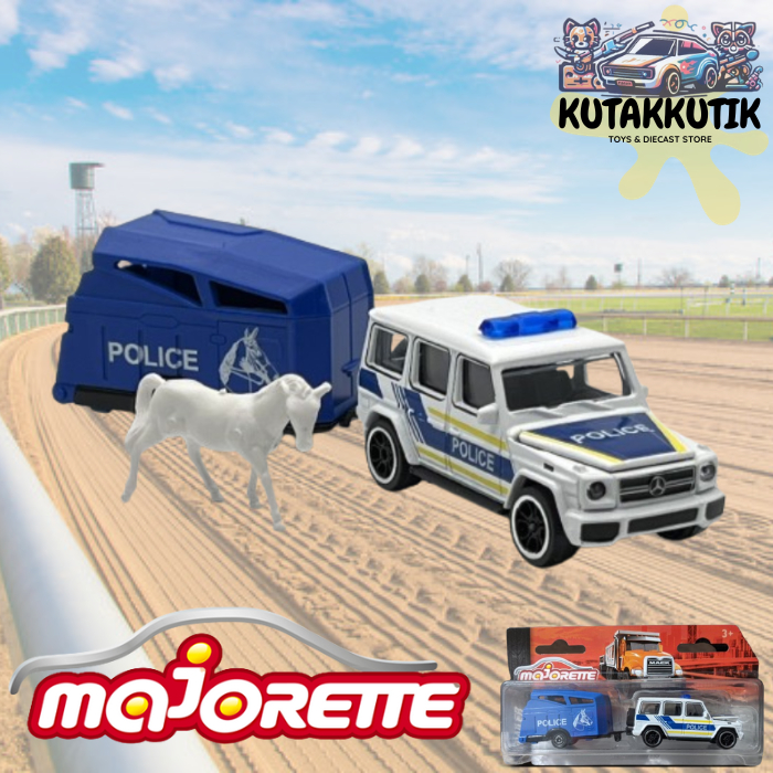 Jual Majorette Mainan Mobil Polisi Mercedes AMG G63 & Horse Caravan ...
