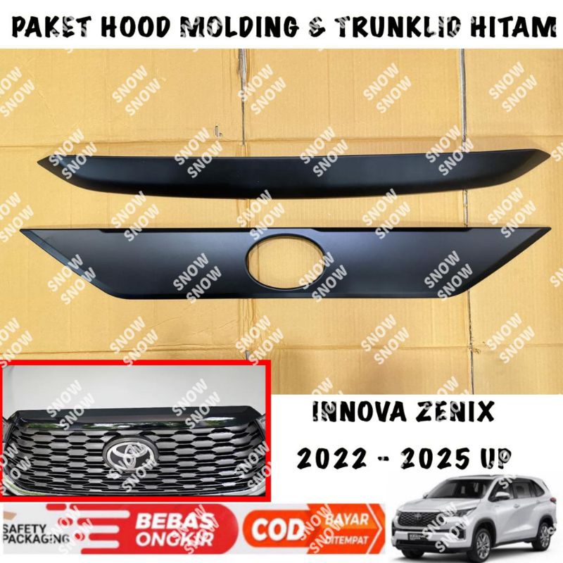 Jual Paket Hood Molding Trunk Lid Innova Zenix 2023 2024 2025 Hitam ...