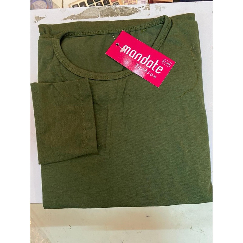 Jual Manset Atasan Lengan Panjang Leher Oblong Bahan Rayon Spandex by ...