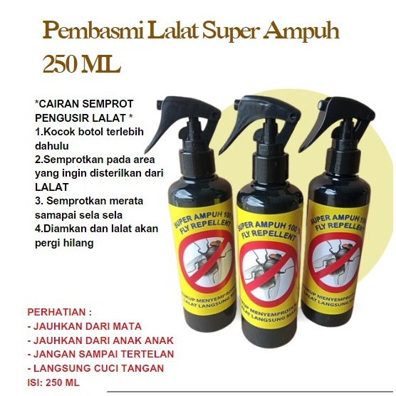 Jual Obat pembasmi lalat super ampuh siap pakai 250ml Fly Repellent ...