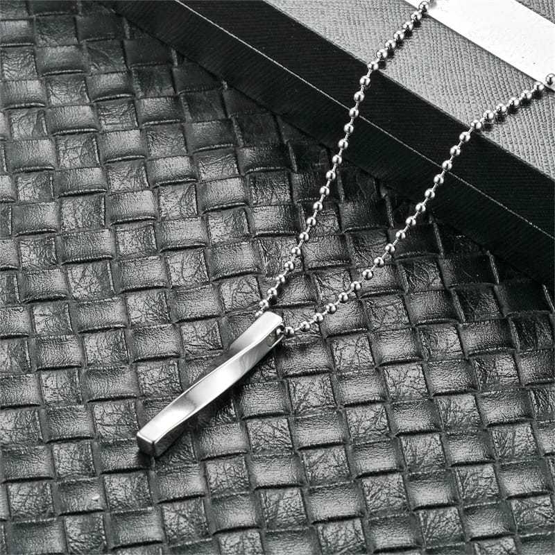 Jual KALUNG TITANIUM PRIA MODEL BIJI LADA LIONTIN BALOK ULIR ANTI KARAT ...