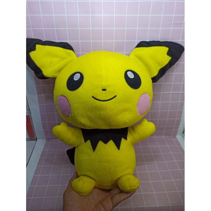 Jual boneka pichu pokemon Pikachu pokemon original UK jumbo | Shopee ...