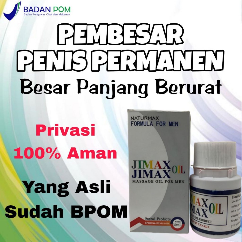Jual JIMAX OIL PEMBESAR DAN PEMANJANG PENIS Original 100% Asli Canada Obat Pembesar PENIS Paling ...