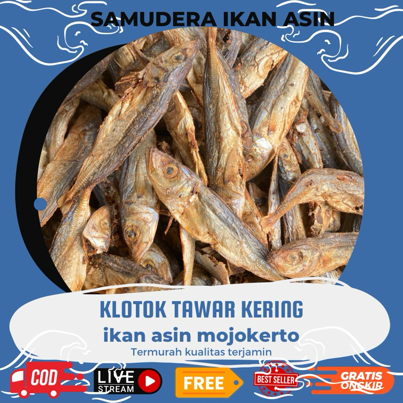 Jual (250gr) Ikan Klotok TAWAR POL TAWAR TOTAL Uk. Sedang Isi Banyak ...