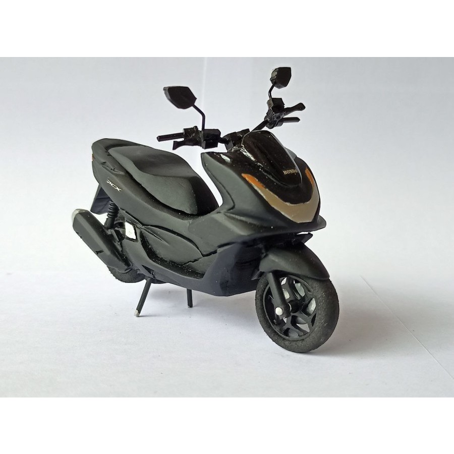 Jual Diecast Miniatur Motor Honda PCX 160 hitam mainan koleksi skala 18 ...