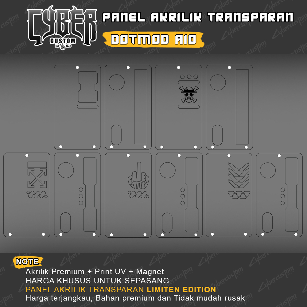 Jual Panel Akrilik D o t A I O 2MM Transparan Design by Cyber | Shopee ...