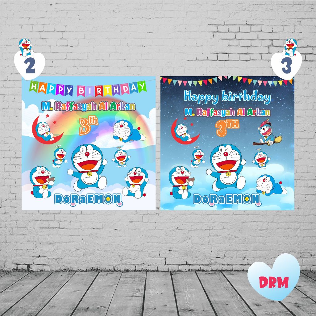 Jual Backdrop & Banner Doraemon | Backdrop Ulang Tahun | Banner Ultah ...