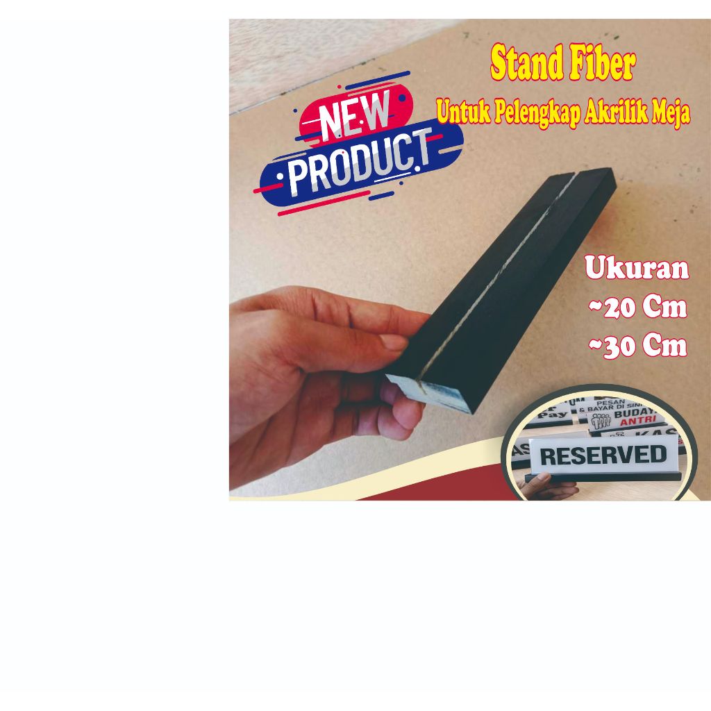 Jual Stand Fiber Untuk Pelengkap Akrilik Meja | Shopee Indonesia